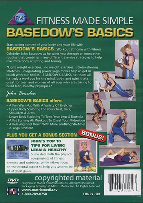 John Basedow: Fitness Made Simple - Basedow's Basics (DVD 2006) | DVD ...