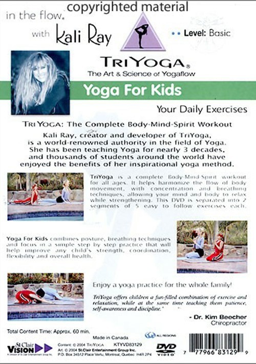 Kali Ray TriYoga: Yoga For Kids (DVD 2004) | DVD Empire