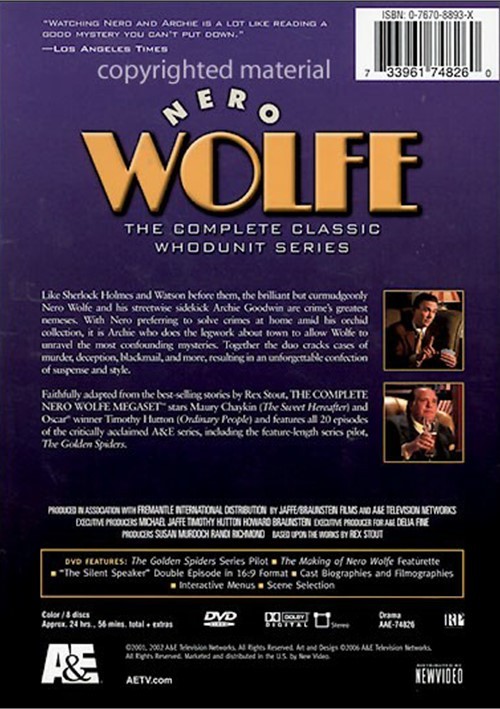 Nero Wolfe: The Complete Classic Whodunit Series (DVD 2001) | DVD Empire