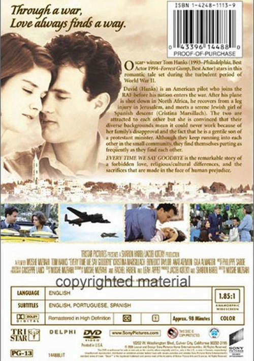 Every Time We Say Goodbye (DVD 1986) | DVD Empire