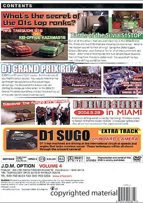 JDM Option International: Volume 4 - Dissection Of The D1's Top Machine ...