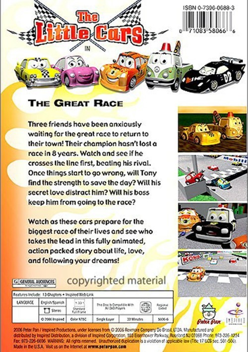 Little Cars, The: The Great Race (DVD 2006) | DVD Empire
