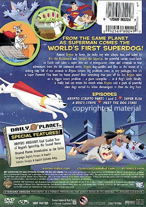 Krypto The Superdog: Volume 1 - Cosmic Canine (with Movie Cash) (DVD ...
