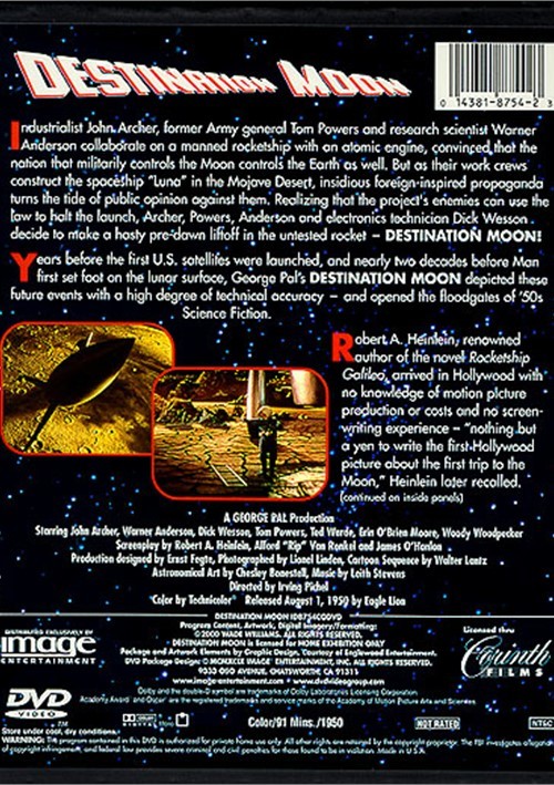 Destination Moon (DVD 1950) | DVD Empire