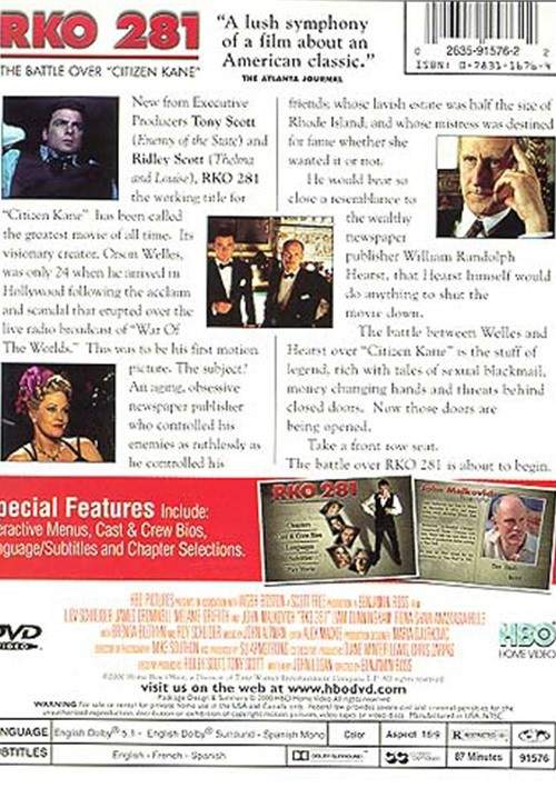 RKO 281 (DVD 1999) | DVD Empire