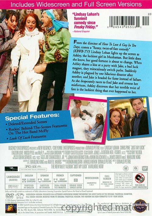 Just My Luck (DVD 2006) | DVD Empire