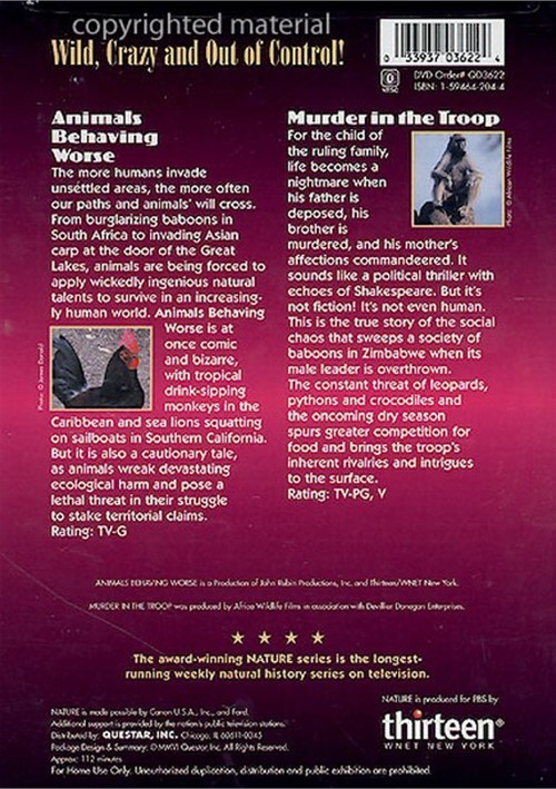 Nature: Animals Gone Wilder! (DVD 2006) | DVD Empire