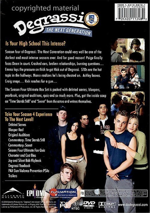 Degrassi: The Next Generation - Season 4 (Director's Cut) (DVD 2004 ...