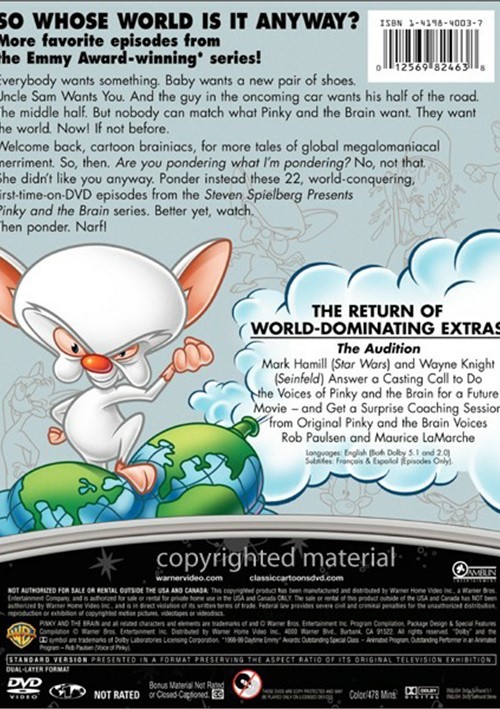 Pinky And The Brain: Volume 2 (DVD 1995) | DVD Empire