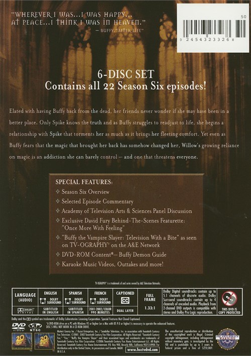 Buffy The Vampire Slayer: Season Six (DVD 2001) | DVD Empire