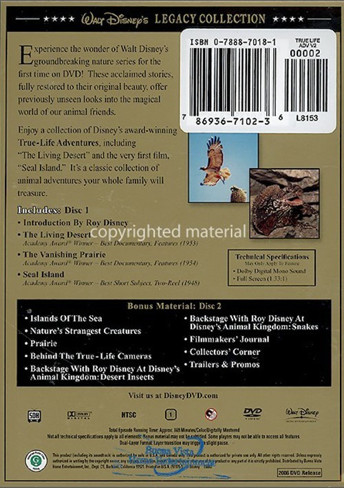 Walt Disney Legacy Collection: True-Life Adventures - Volume 2 (DVD ...