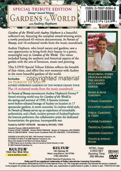 Gardens Of The World With Audrey Hepburn (DVD) | DVD Empire