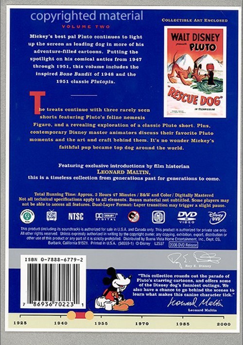 Complete Pluto, The: Volume 2 - Walt Disney Treasures Limited Edition ...
