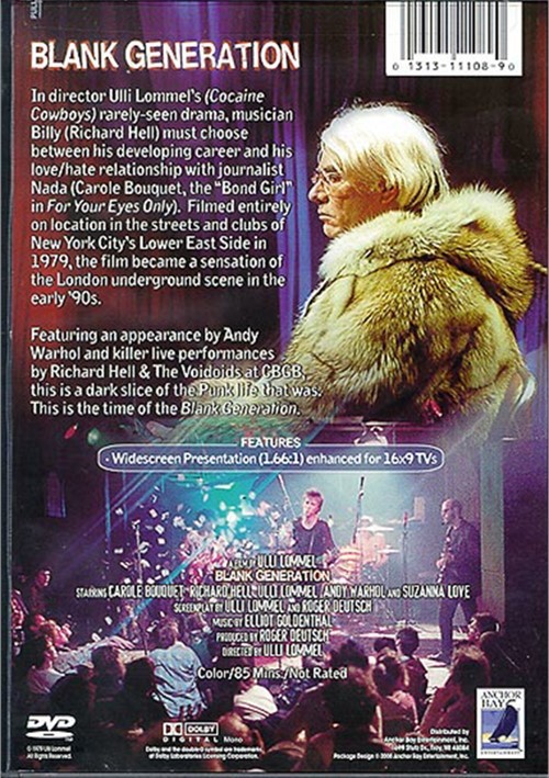 Blank Generation (DVD 1979) | DVD Empire