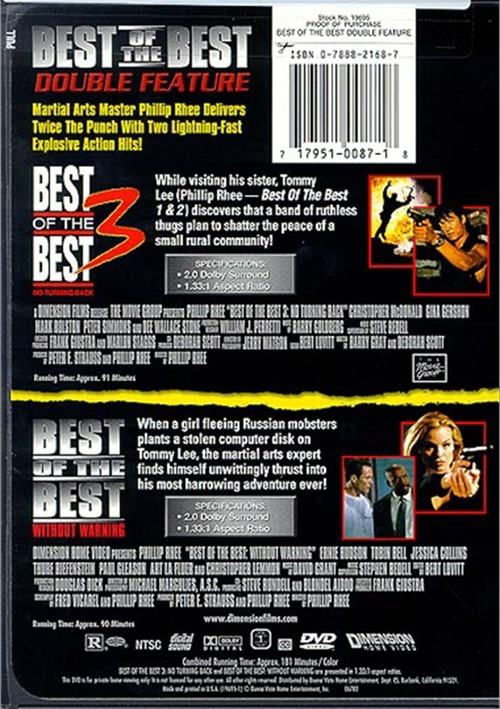 Best Of The Best: Double Feature (DVD 1993) | DVD Empire