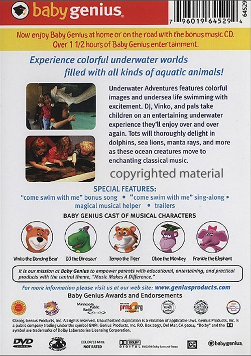 Baby Genius: Underwater Adventures (DVD 2005) | DVD Empire