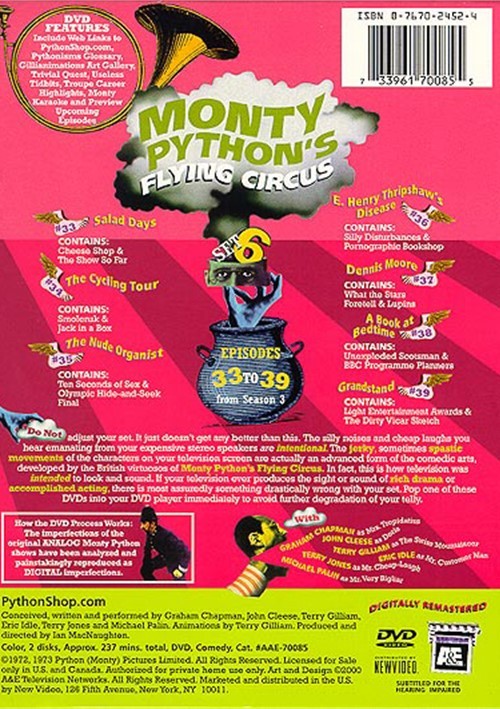 Monty Python's Flying Circus Set #6 (DVD 1973) | DVD Empire