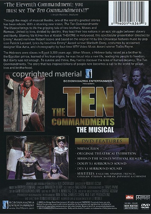 Ten Commandments, The: The Musical (DVD 2006) | DVD Empire