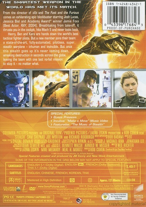 Stealth (Single Disc) (DVD 2005) | DVD Empire