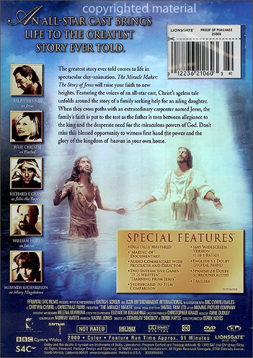Miracle Maker: The Story Of Jesus - Special Edition (DVD 2000) | DVD Empire