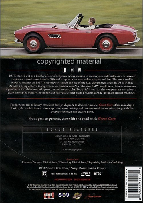 Great Cars: BMW (DVD 2004) | DVD Empire