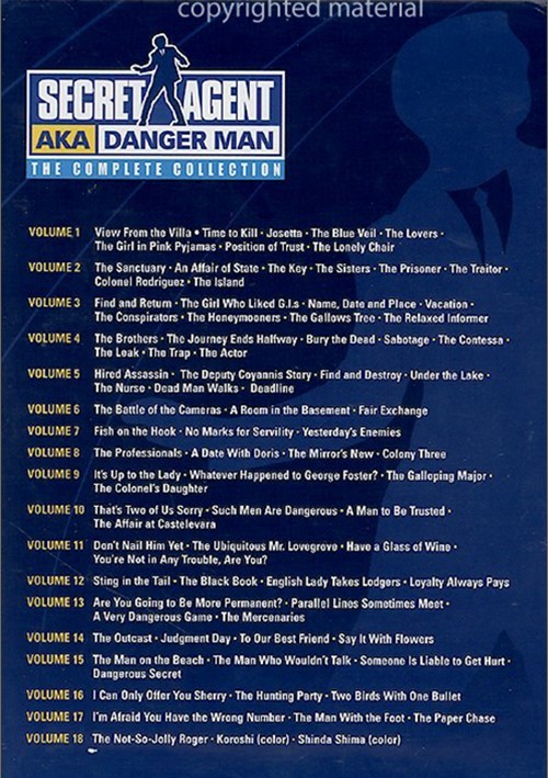 Secret Agent (AKA Danger Man): The Complete Collection (DVD) | DVD Empire