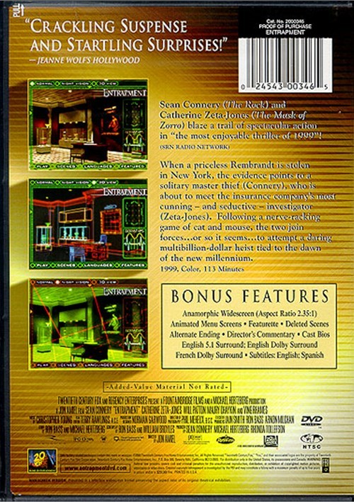 Entrapment: Special Edition (Widescreen) (DVD 1999) | DVD Empire