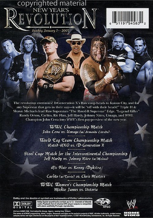 WWE: New Year's Revolution 2007 (DVD 2007) | DVD Empire