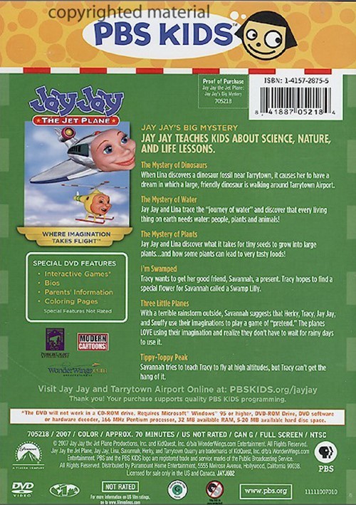 Jay Jay The Jet Plane: Jay Jay's Big Mystery (DVD 2007) | DVD Empire