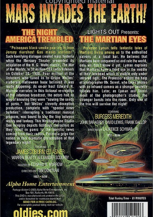 Mars Invades The Earth: The Night America Trembled / The Martian Eyes ...