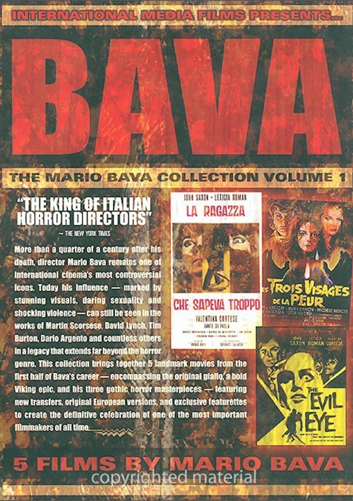 Bava: The Mario Bava Collection - Volume 1 (DVD) | DVD Empire