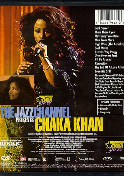 Jazz Channel Presents, The: Chaka Khan - BET On Jazz (DVD 2000) | DVD ...