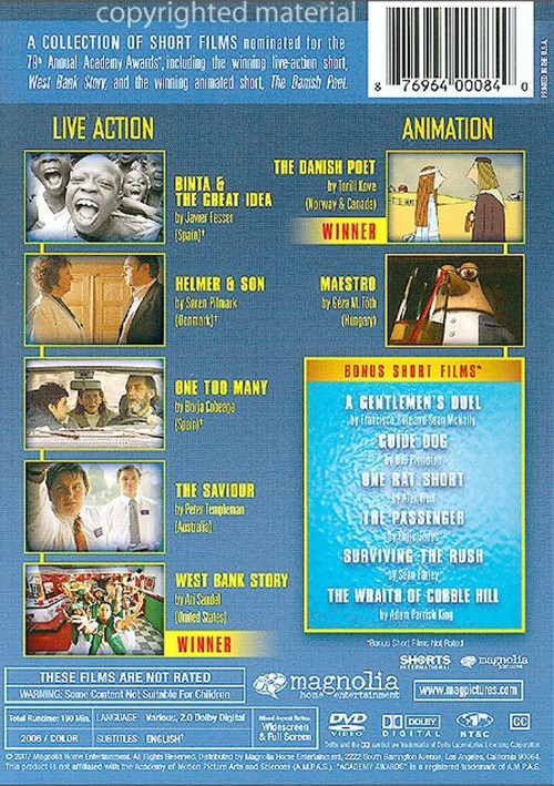 Collection Of 2006 Academy Award Nominated Short Films, A (DVD 2006 ...