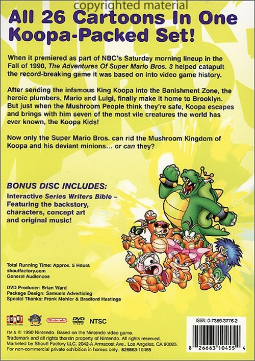 Adventures Of Super Mario Bros. 3, The: The Complete Series (DVD 1990 ...