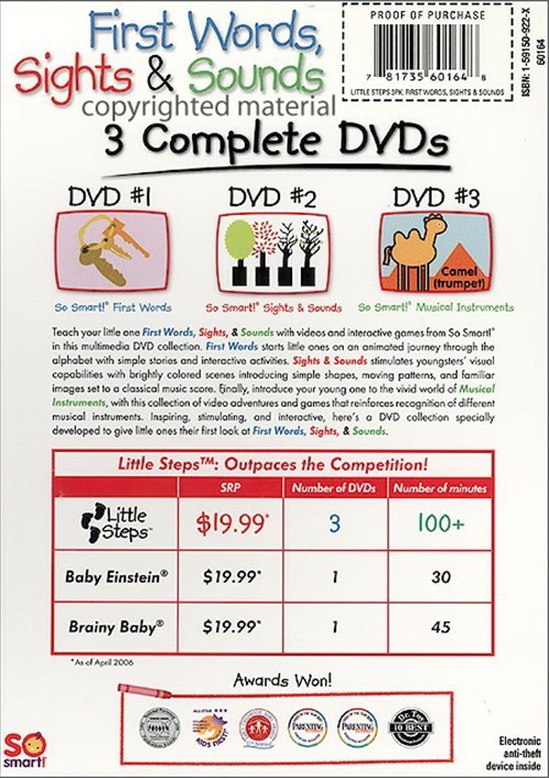Little Steps: First Words, Sights & Sounds (DVD 2004) | DVD Empire