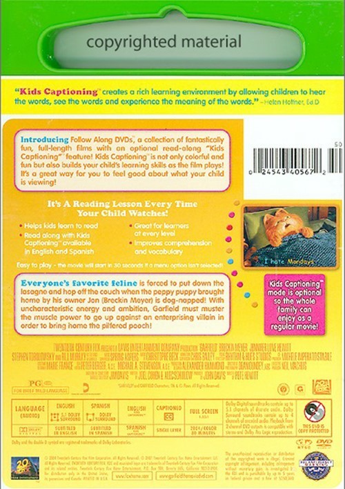 Garfield: The Movie (Follow Along) (DVD 2004) | DVD Empire
