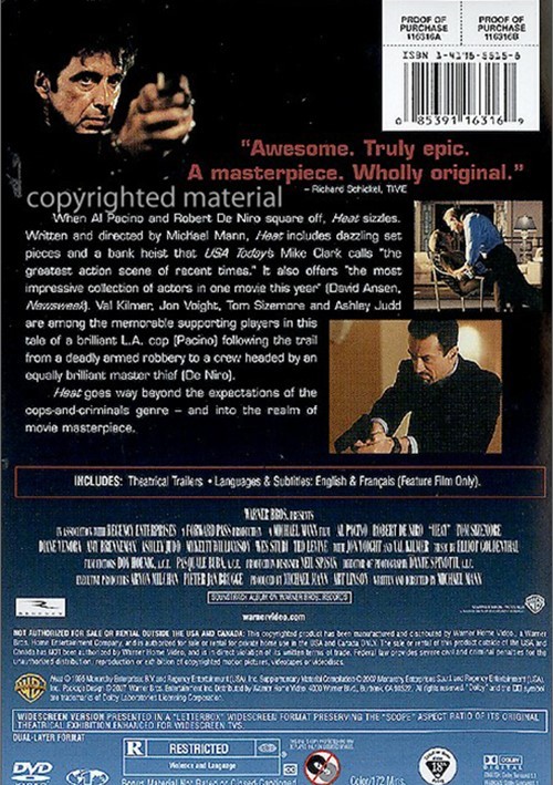 Heat (DVD 1995) | DVD Empire