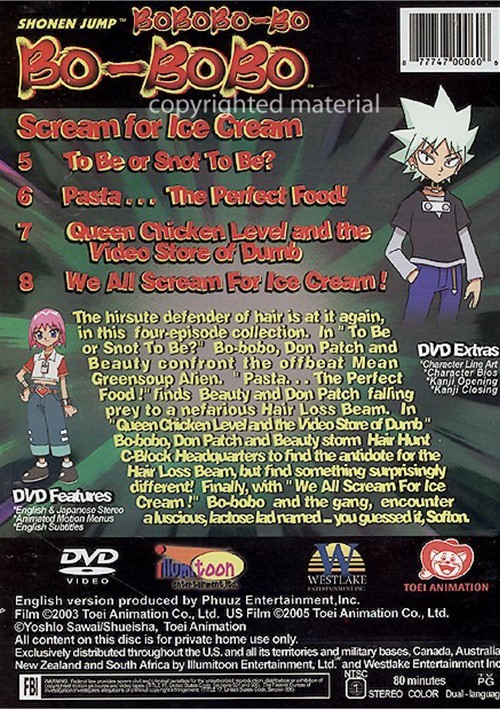 Bobobo-Bo Bo-Bobo: Volume 2 - Scream For Ice Cream (DVD 2003) | DVD Empire