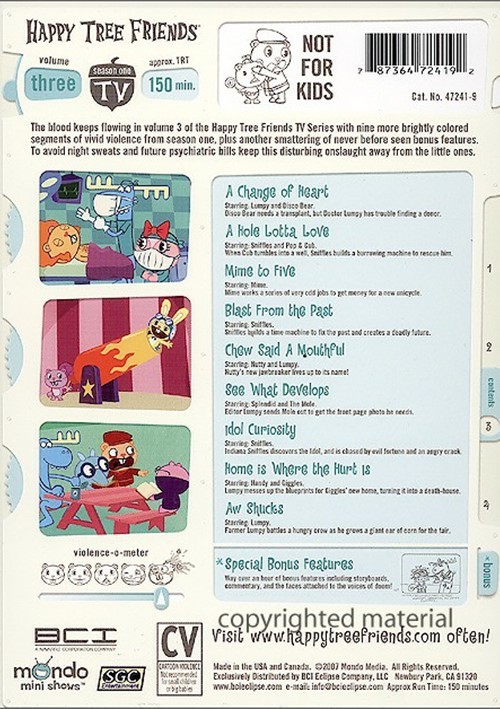 Happy Tree Friends: Volume 3 (DVD) | DVD Empire