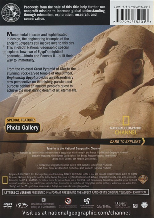 National Geographic: Engineering Egypt (DVD 2007) | DVD Empire