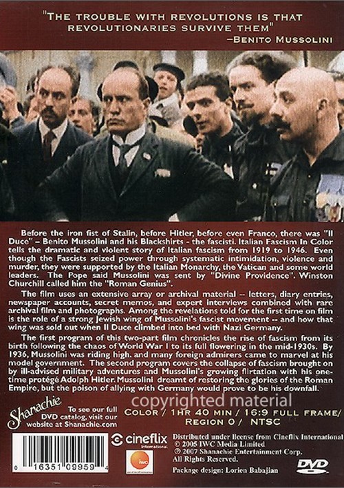 Italian Fascism In Color (DVD) | DVD Empire