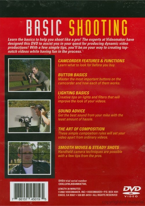 Videomaker: Basic Shooting (DVD 2002) | DVD Empire