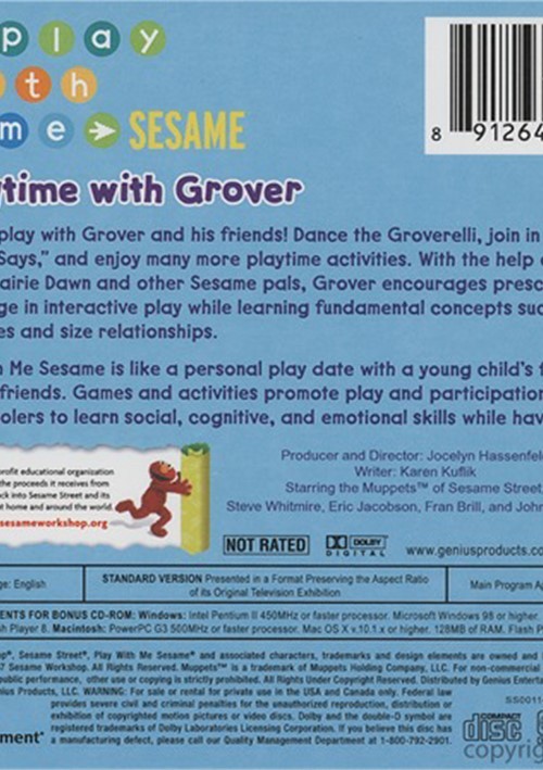 Play With Me Sesame: Playtime With Grover (DVD) | DVD Empire