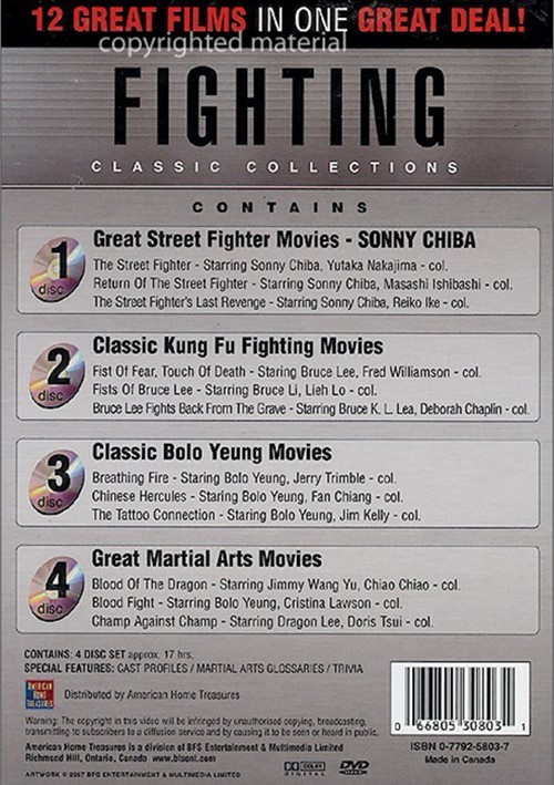 Classic Collections: Fighting Movies (DVD) | DVD Empire