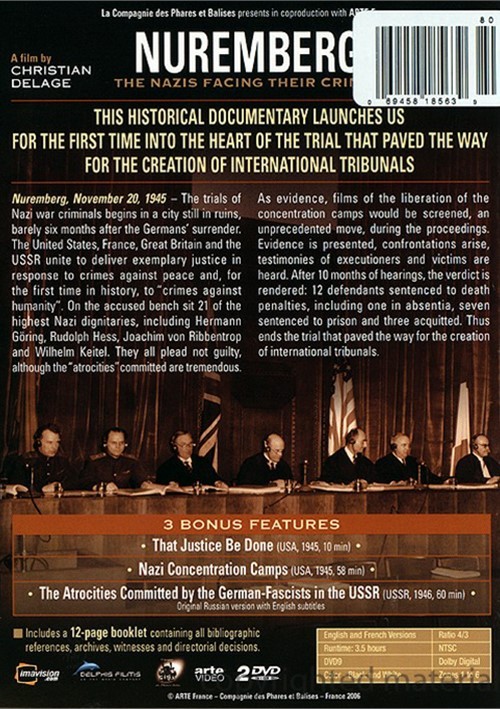 Nuremberg: The Nazis Facing Their Crimes (DVD 2006) | DVD Empire
