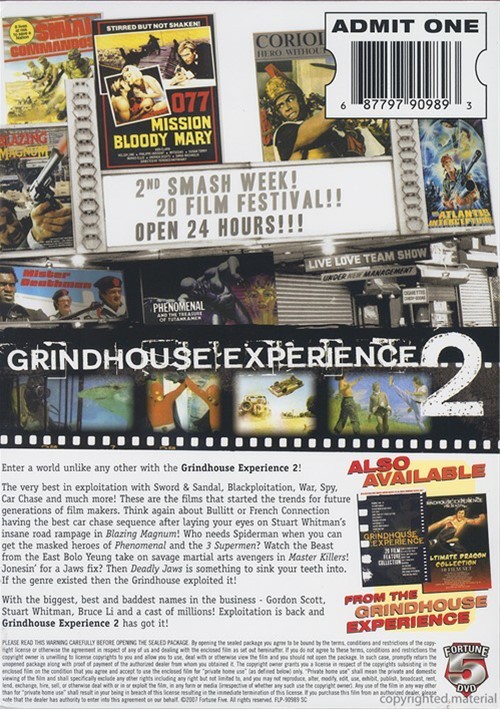 Grindhouse Experience: Volume 2 (DVD 2007) | DVD Empire