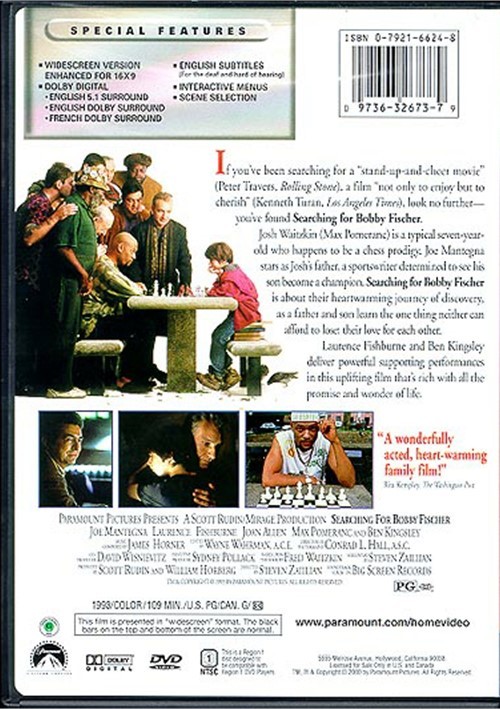 Searching For Bobby Fischer (DVD 1993) | DVD Empire