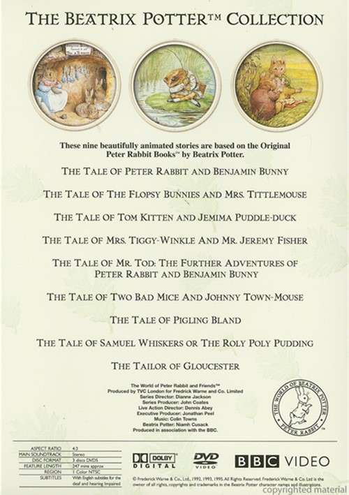 Beatrix Potter Collection, The (DVD 1992) | DVD Empire