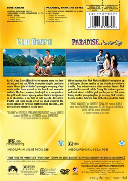 Blue Hawaii / Paradise, Hawaiian Style (Double Feature) (DVD 2008 ...