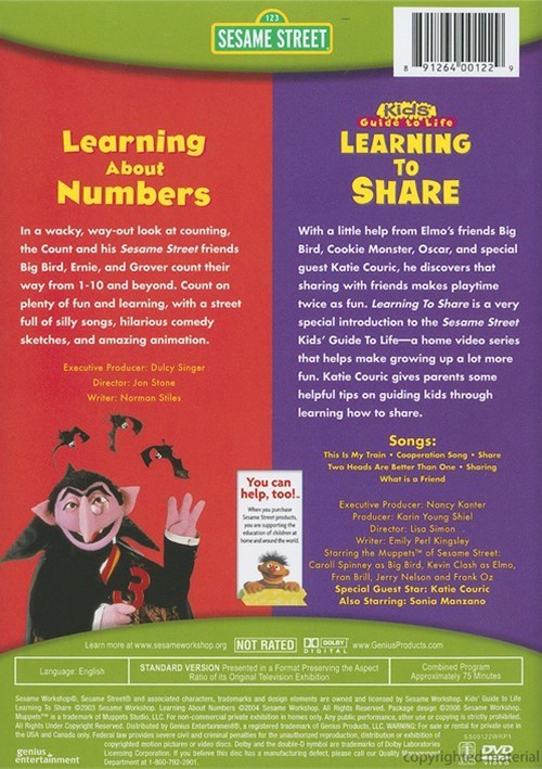 Sesame Street: Learning To Share / Learning About Numbers (Double ...